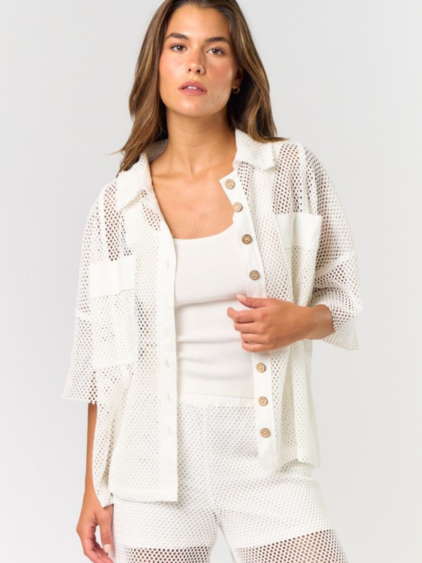 Oversize Mesh Top | Mimi & Rae