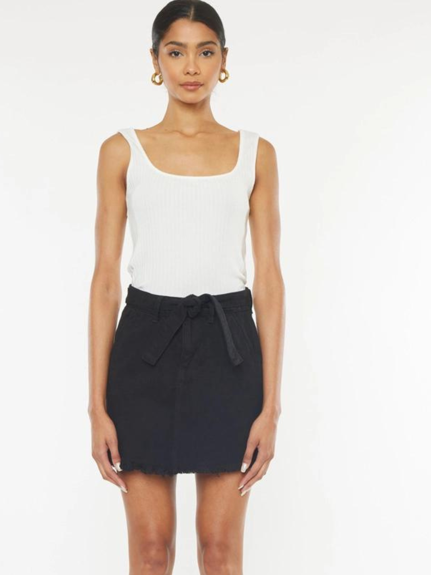 Black Tie Mini Skirt | Mimi & Rae