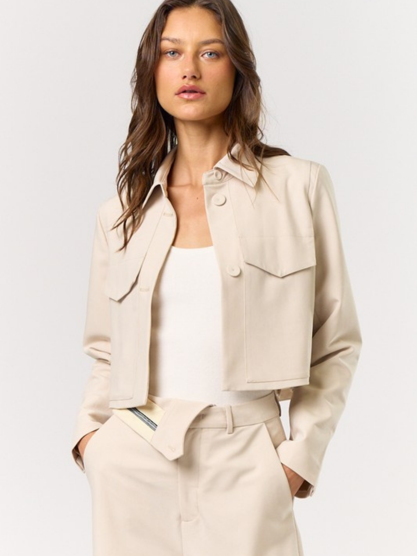 Cropped Tailored Jacket | Mimi & Rae