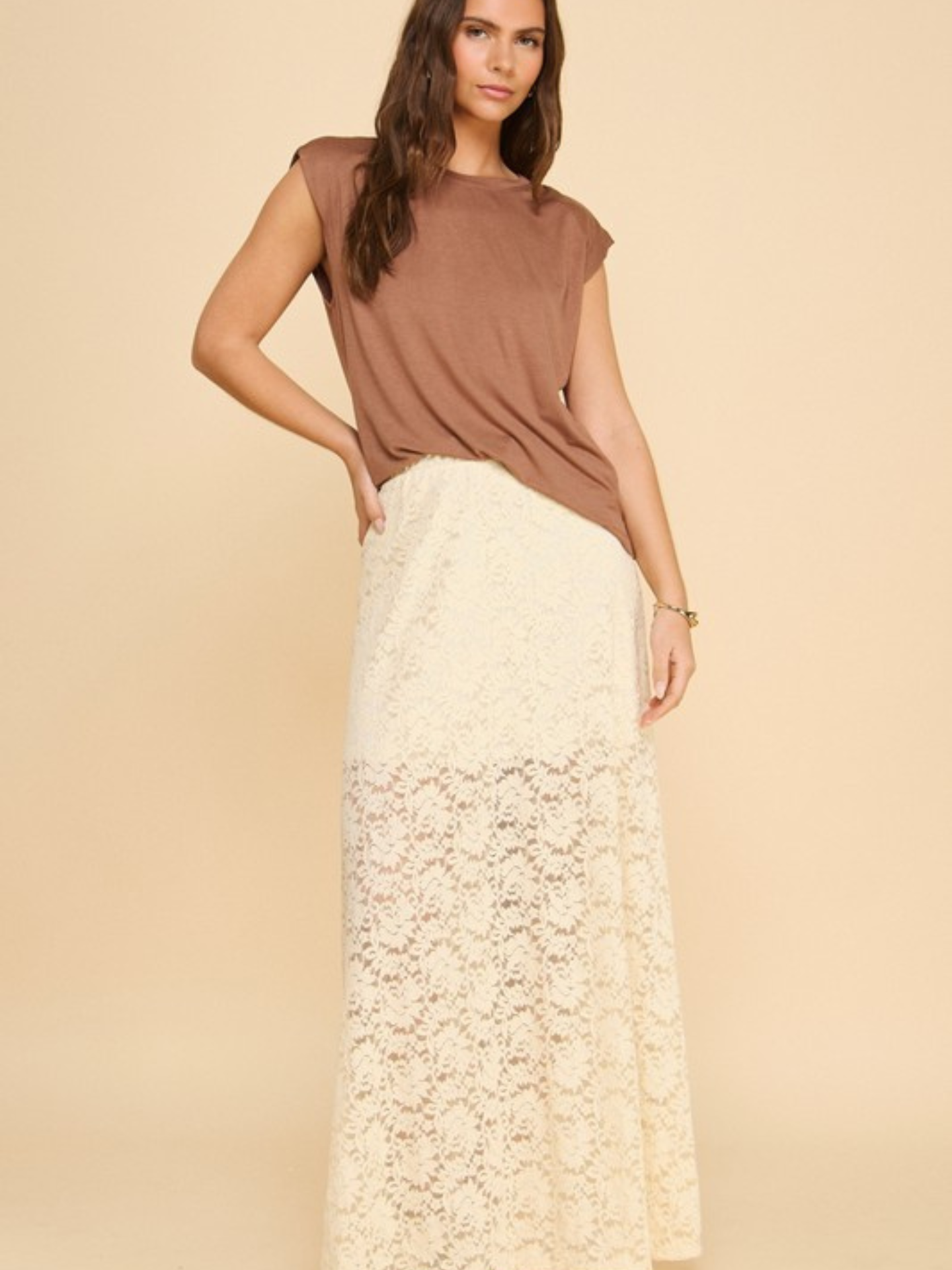 Lace Maxi Skirt | Mimi & Rae