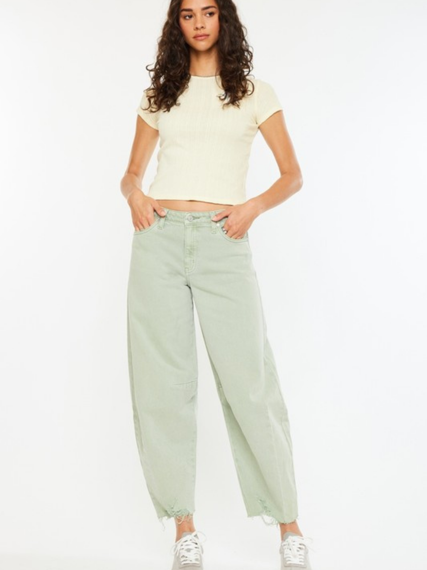 Pistachio Horsehoe Denim | Mimi & Rae