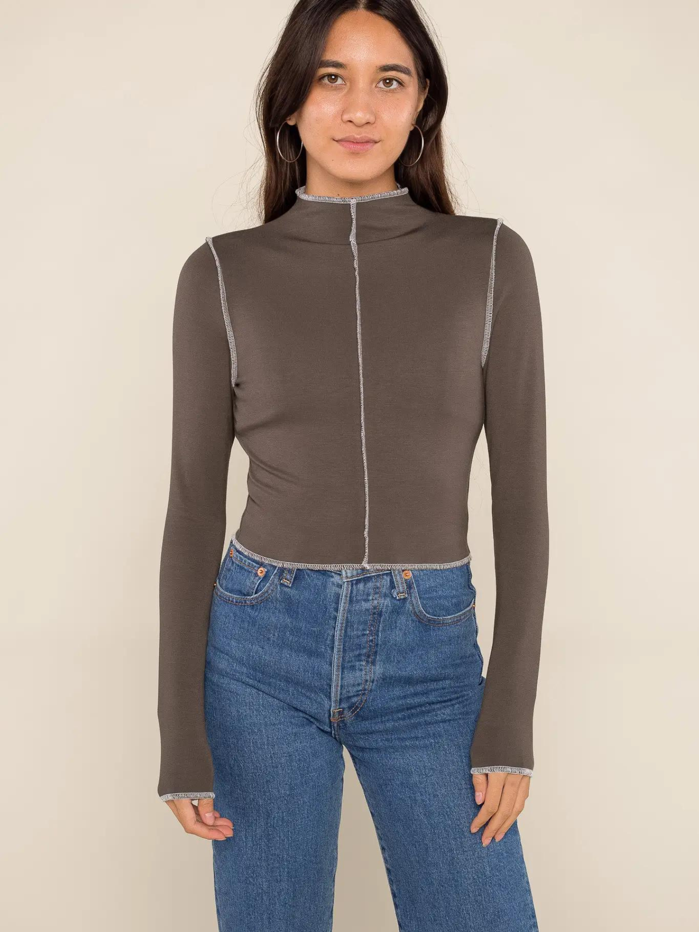 Ellie Contrast Top | Mimi & Rae